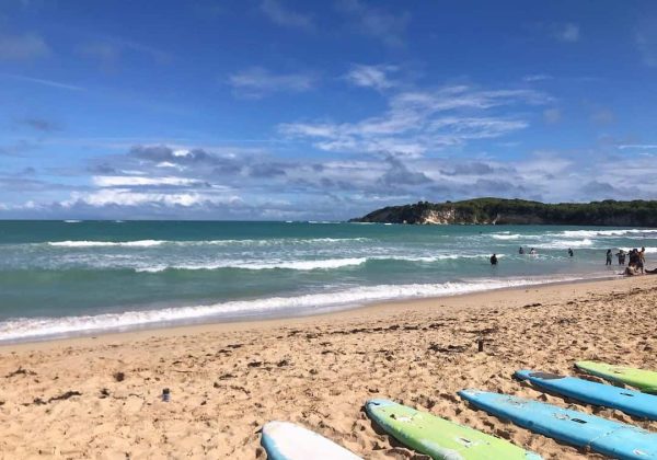 Macao Beach, where the Caribbean meets the Atlantic