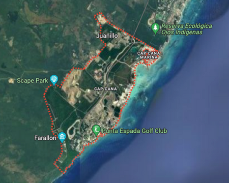 A Detailed Map of Punta Cana Resorts - Punta Cana Adventures